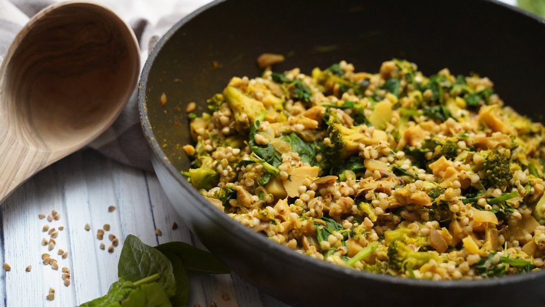 Pohankové rizoto s hlívou a brokolicí | Jíme Jinak